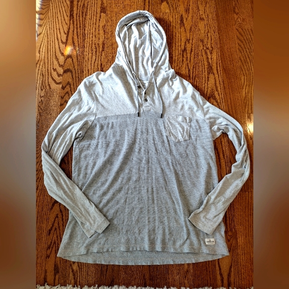 Quiksilver | Shirts | Quicksilver Mens Henley With Hood | Poshmark